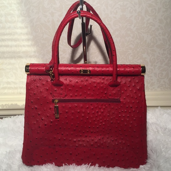 Muska | Bags | New Muska Ostrich Design Handbagshoulder Bag | Poshmark